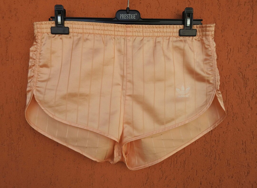 Vintage 80s Adidas Womens Sprinter Shorts Peach Glanz Gloss West ...