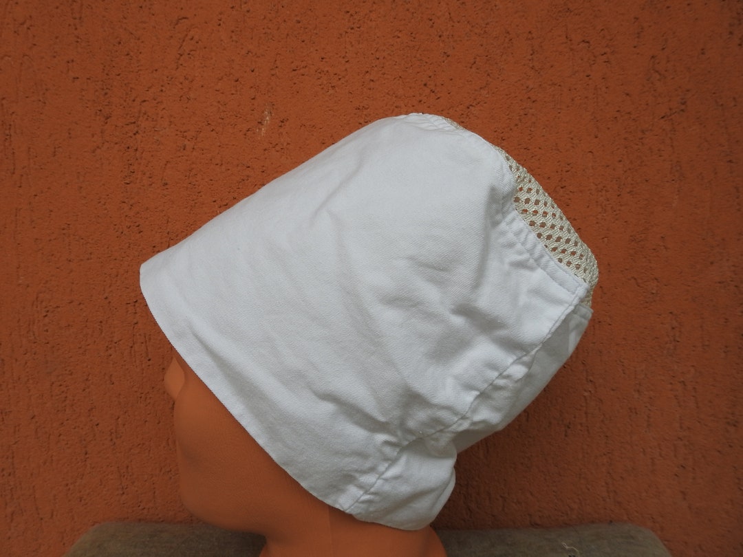 Vintage 1976 Chefs Hat Cook Cap White AKCO LTD. Size 7 3/8 (56-58 Cm ...