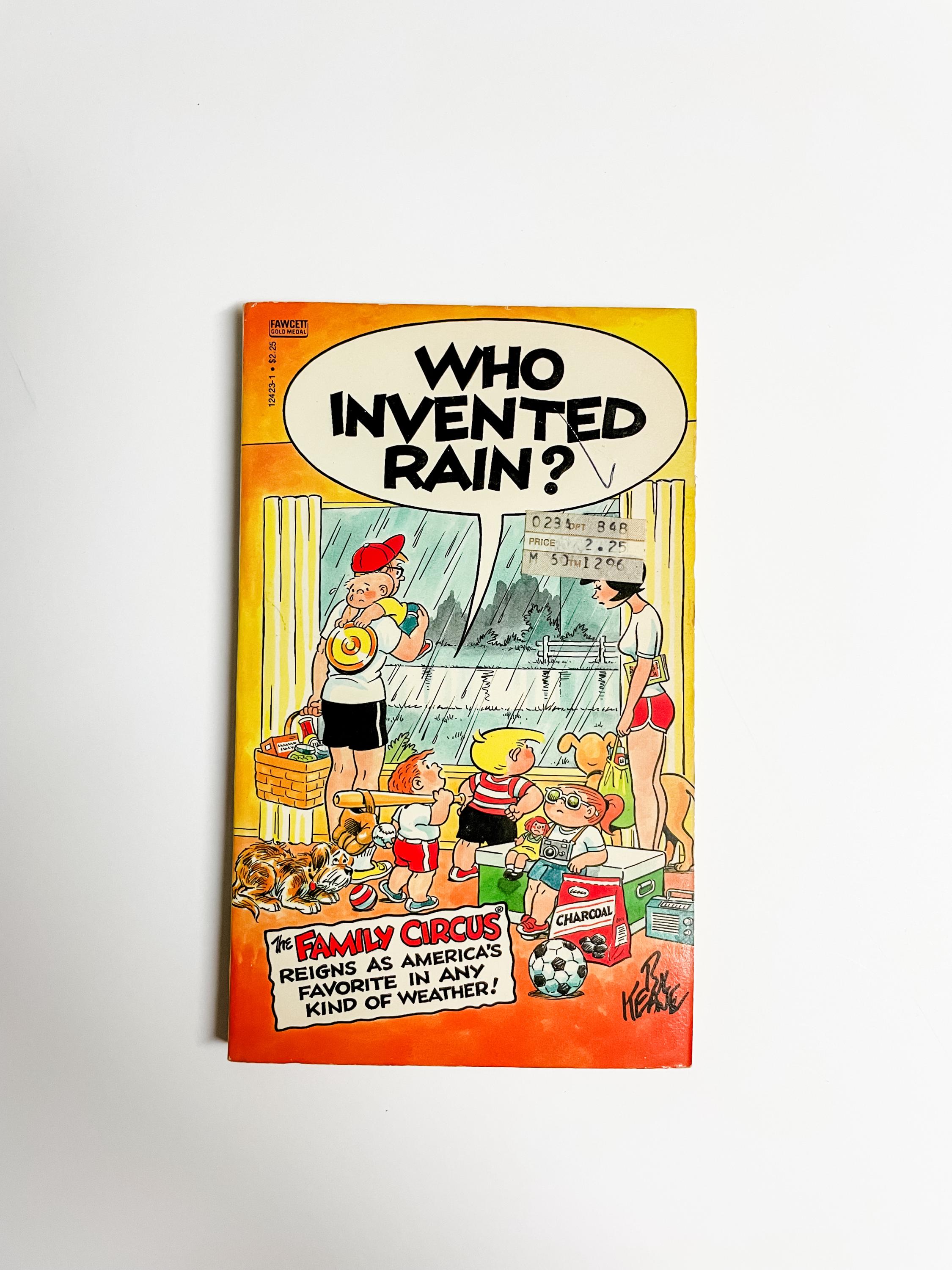 1980's Family Circus - Who Invented Rain? Paperback by Bil Keane - Etsy