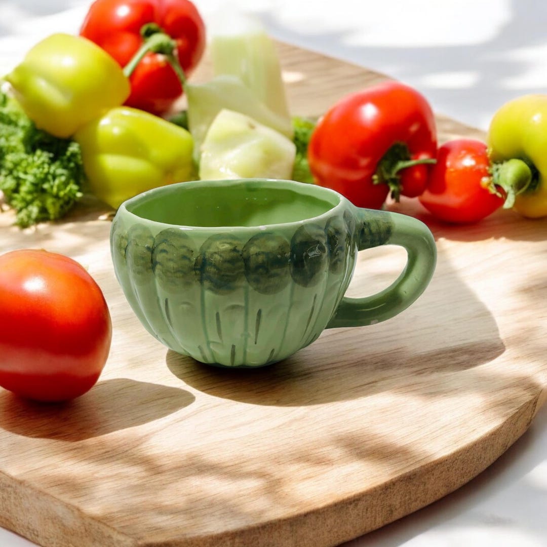 Unique Veggie Coffee Mugs in Fun Vegetable Designs With Optional ...