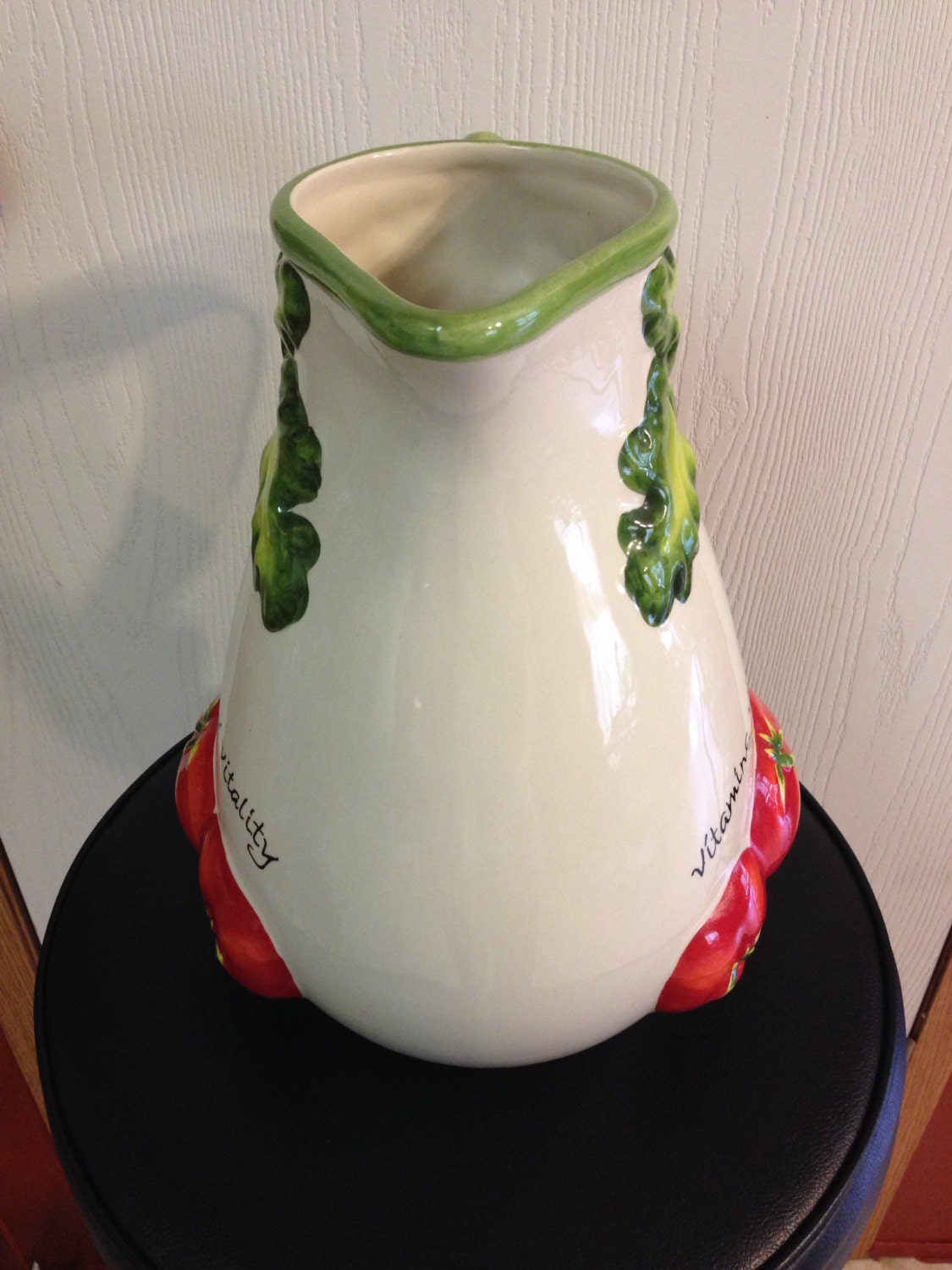 Ceramic Veggie Pitcher Vase - Etsy