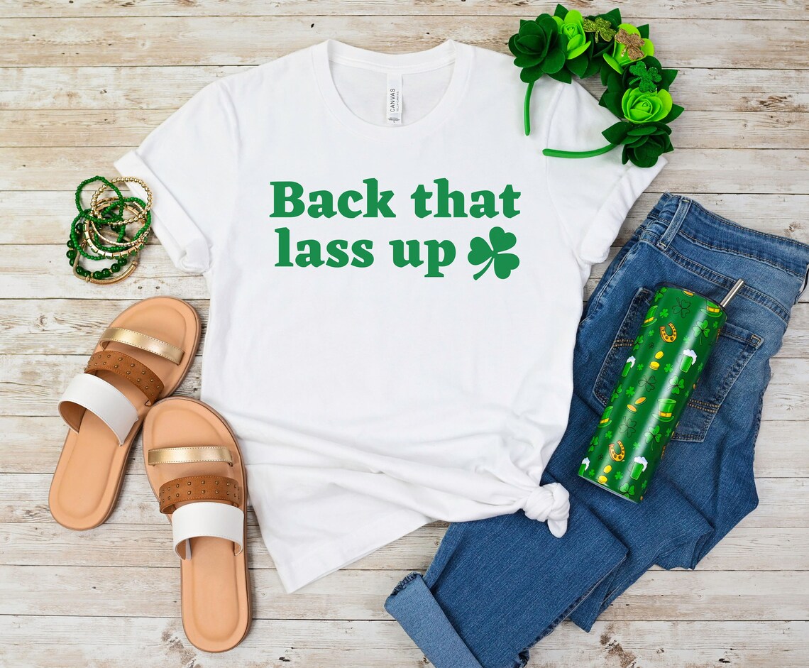 Back That Lass up St. Patrick's Day Shamrock Unisex Jersey - Etsy
