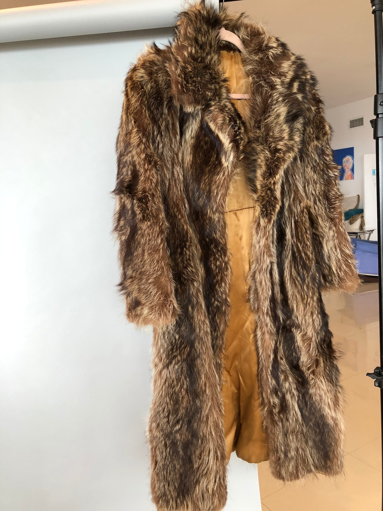 Vintage volledige bontjas Echte Fur Authentic Fur Bruin | Etsy