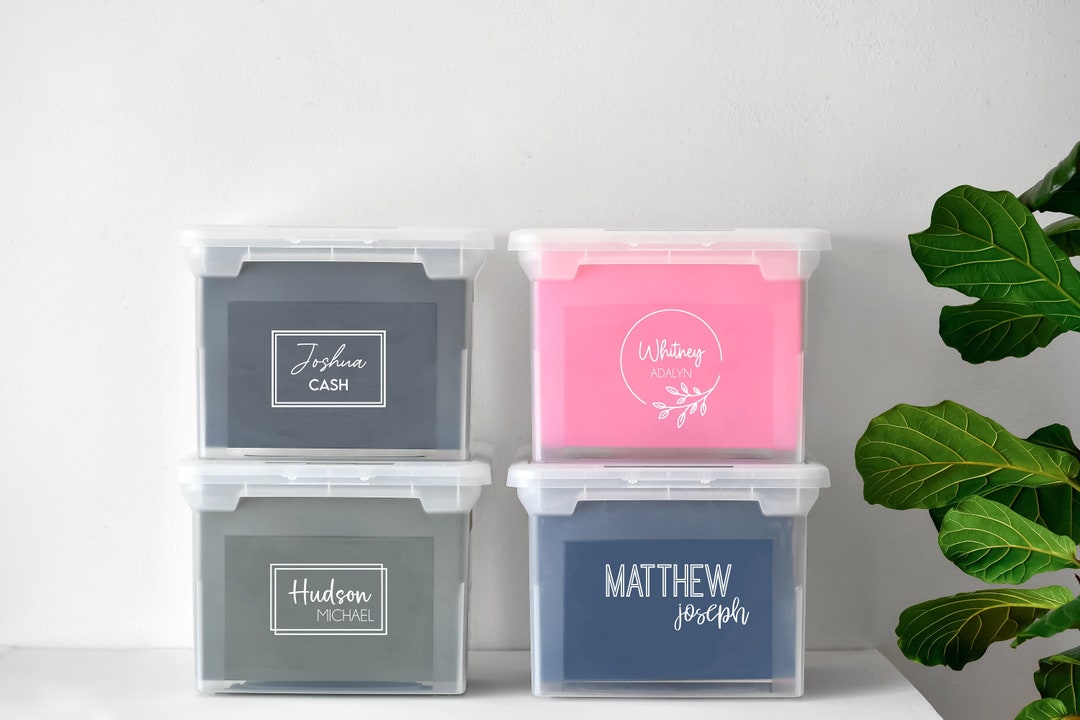 Baby Milestone Box Labels: DIY Memory Keepsake Stickers & Decal - Etsy