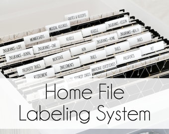 File Cabinet Labels - Etsy