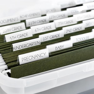 Personalized Kids Memory File Box: School Milestone Keepsake - Etsy