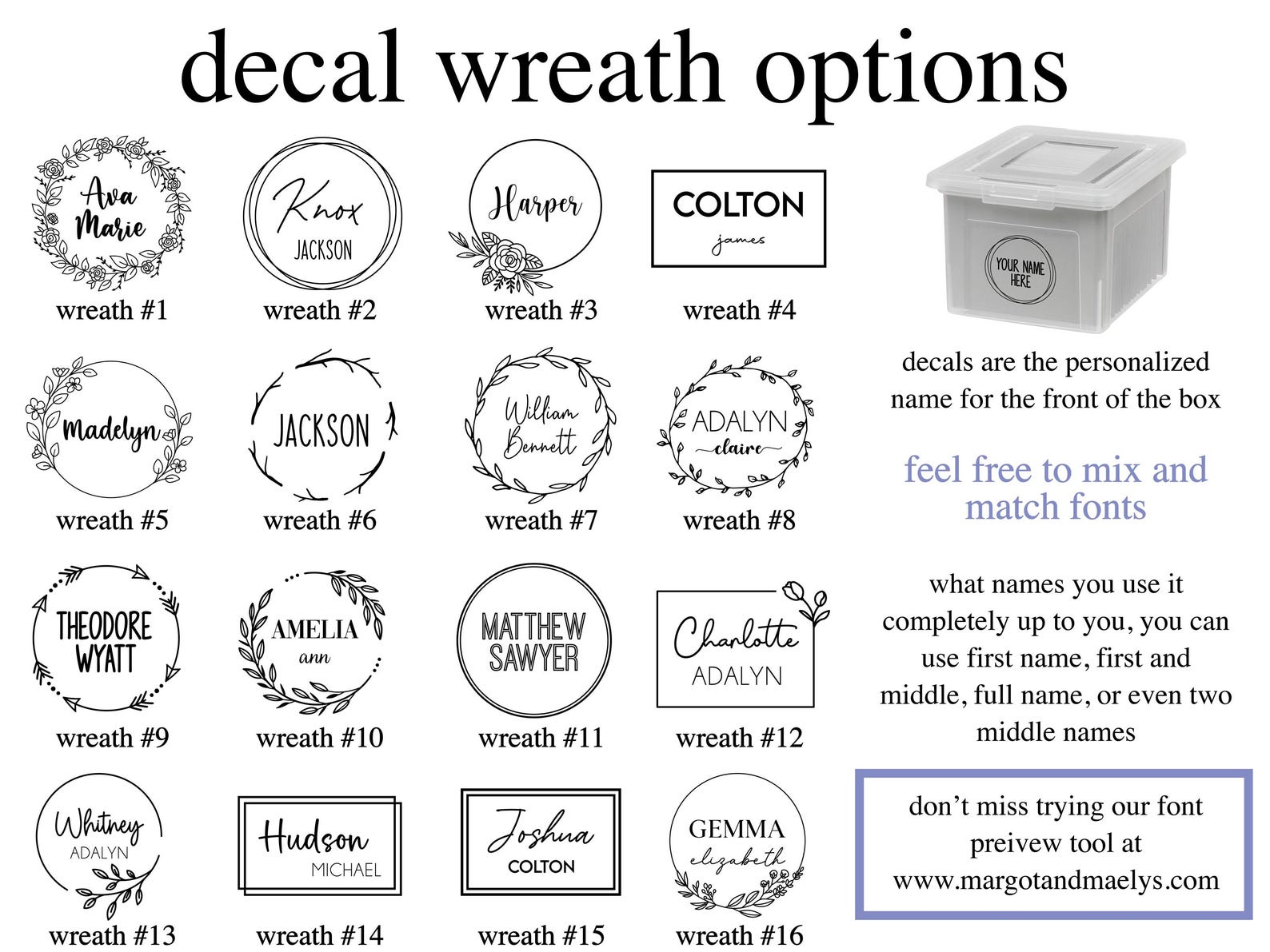 Personalized Memory Box Labels: School Keepsake Organizer Decals - Etsy