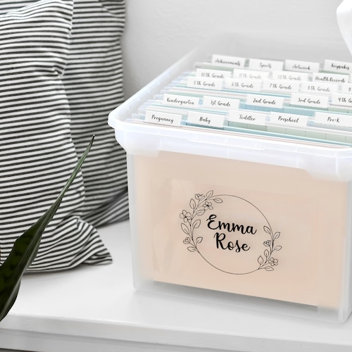 Kids Milestone Tote Kit DIY Memory Box Kit School File Box - Etsy