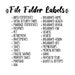 Precut File Cabinet Labels: Home Filing System, Cardstock or Sticker - Etsy