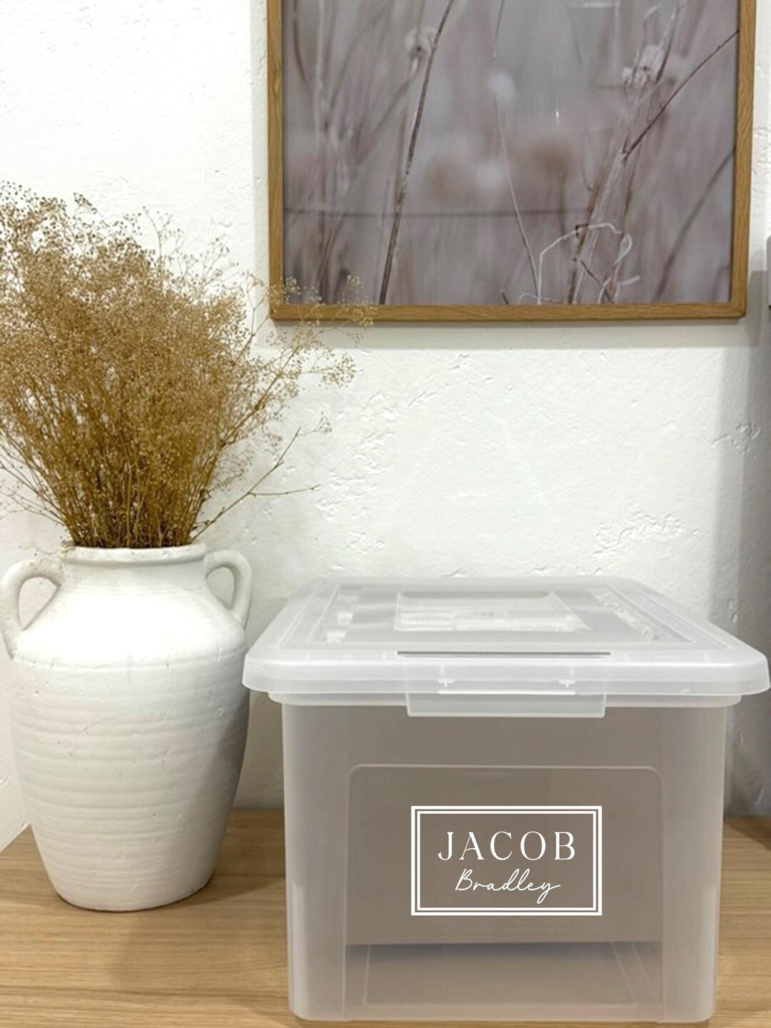 DIY Memory Box Milestone Tote, Personalized Memory Box Kit, School ...