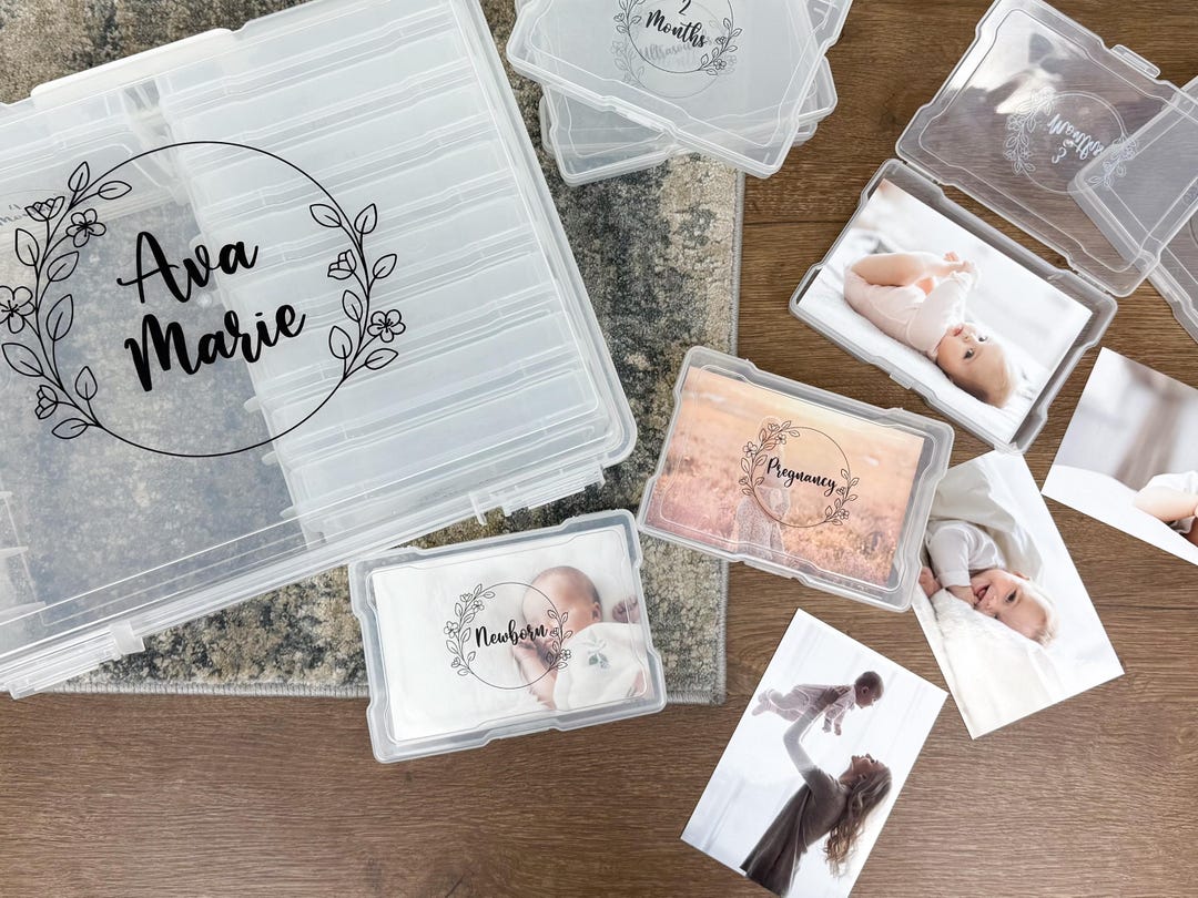 Personalized Baby Memory Box Labels: DIY Photo Storage Kit - Etsy