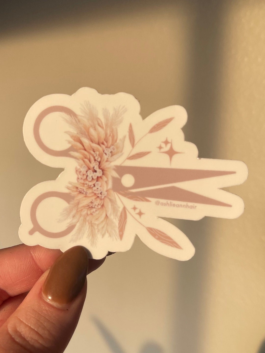 Boho Hairstylist Shear Scissor Sticker - Etsy