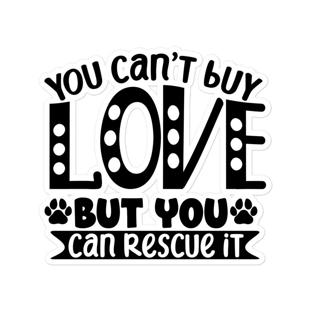 Adopt a Pet Dog Car Sticker Dog Rescue Sticker Dog People Gifts Animal ...