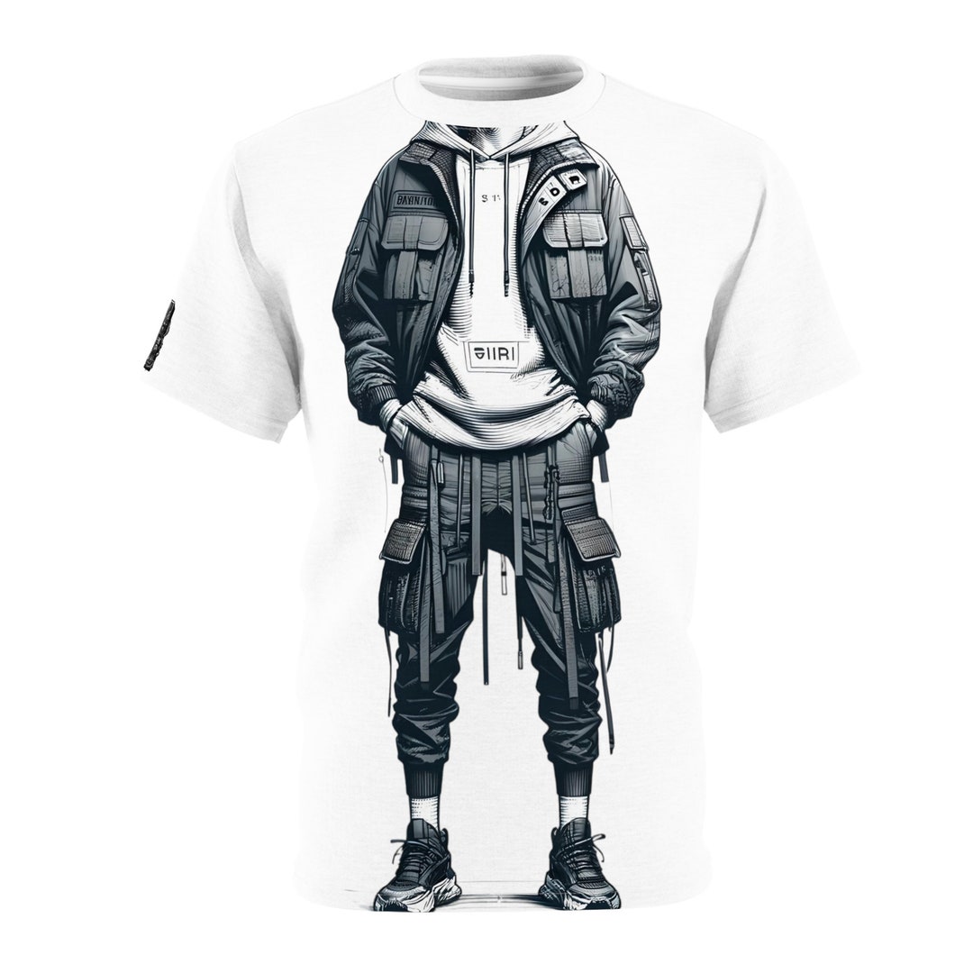 Viri Futuristic Tech-wear T-shirt - Etsy