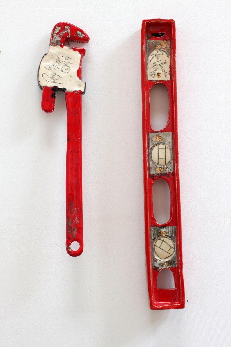 Trompe L'oeil Ceramic Sculpture 1999 Ray Gross Vintage Tools Wrench - Etsy