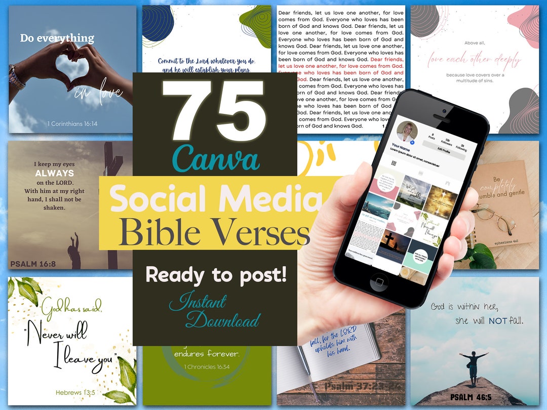 Bible Verses Social Media Post Christian Instagram Facebook Images ...