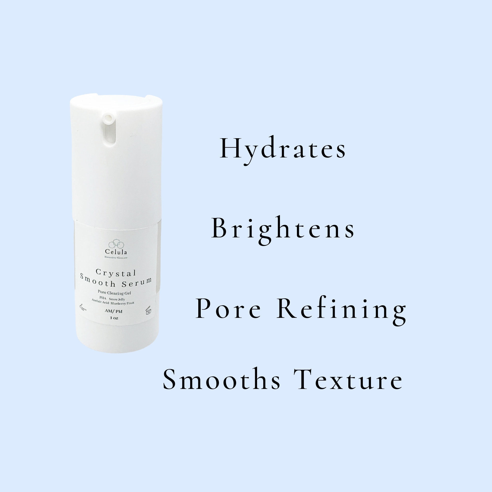 Crystal Smooth Skin Serum Exfoliating, Hydrating, Plumping, Brightening ...