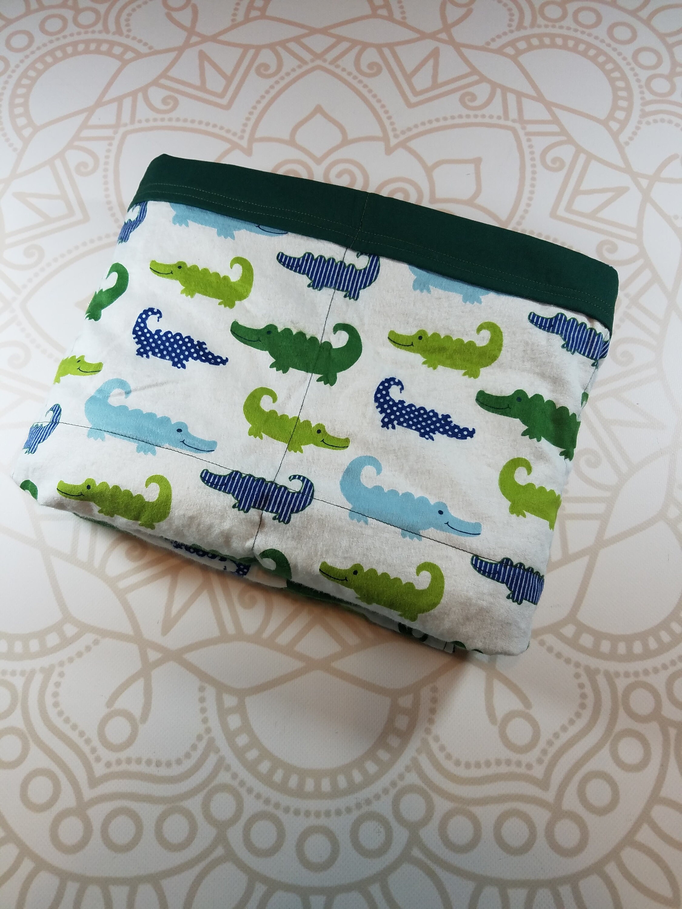 Ready To Ship, 40X42, Alligator, 6 Pound, WEIGHTED BLANKET, Ready To ...