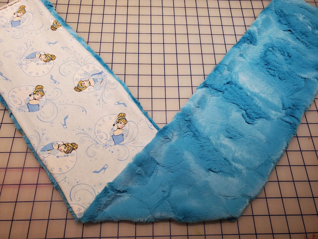 Weighted Neck Wrap, Princess Print With Blue Minky, 32x7 Inches, 3 to 6 ...
