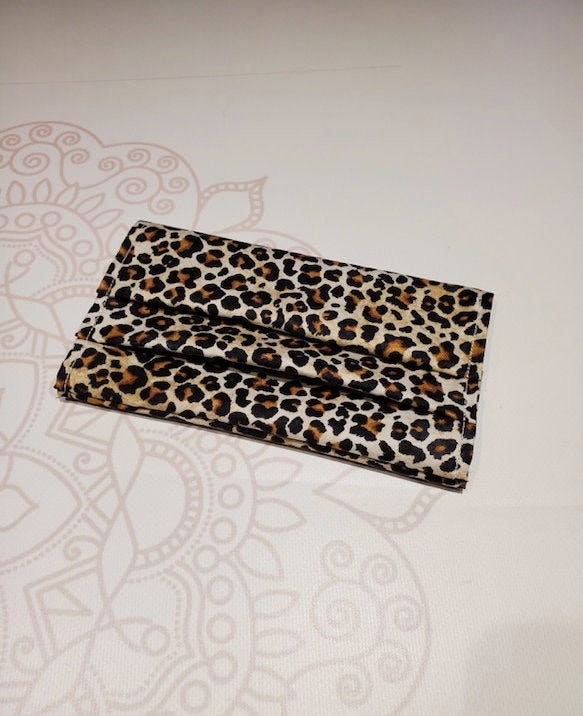Face Mask COVER, For Ear Looped Masks, Cheetah Print, Washable Mask Cover