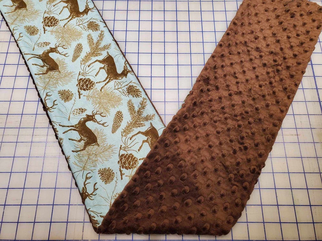 Weighted Neck Wrap, Deer With Brown Minky, 32x7 Inches, 3 to 6 Pounds ...