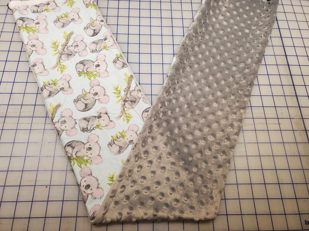 Weighted Neck Wrap, Koala With Grey Minky, 32x7 Inches, 3 to 6 Pounds ...