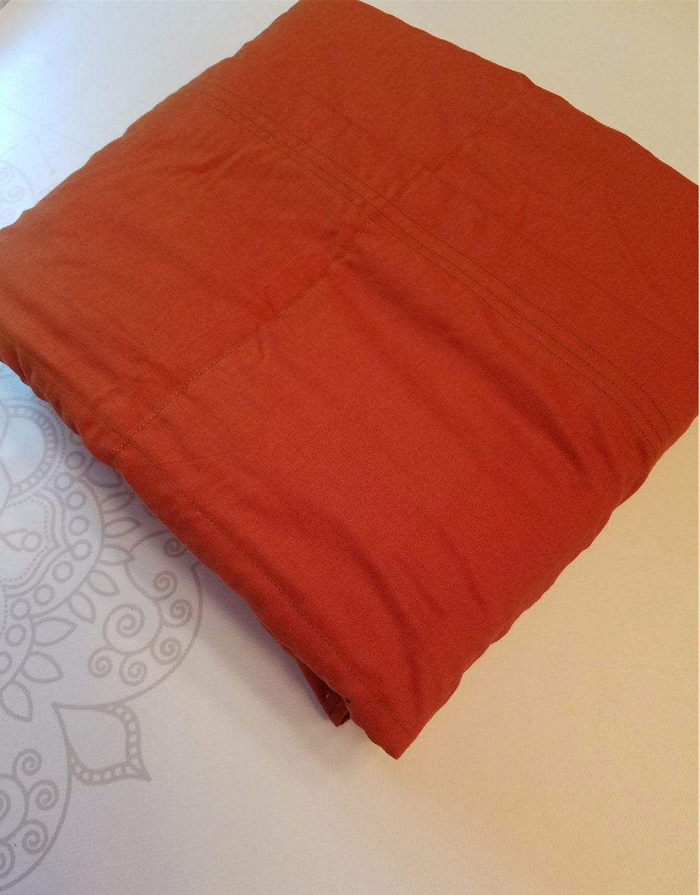READY to SHIP, Weighted Blanket, 40x70-10 Pounds, Copper Cotton Front ...