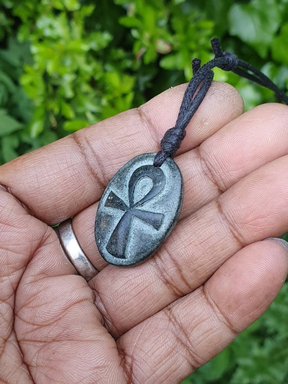 Ankh Pendant | Ankh Necklace | Hand Carved Natural Stone Spritual ...