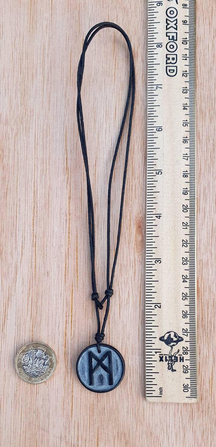 Manna Rune Pendant | Viking Necklace Jewelry | Norse Mythology Symbol ...