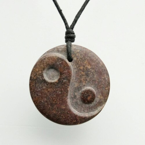 Jade Yin Yang Pendant - Etsy