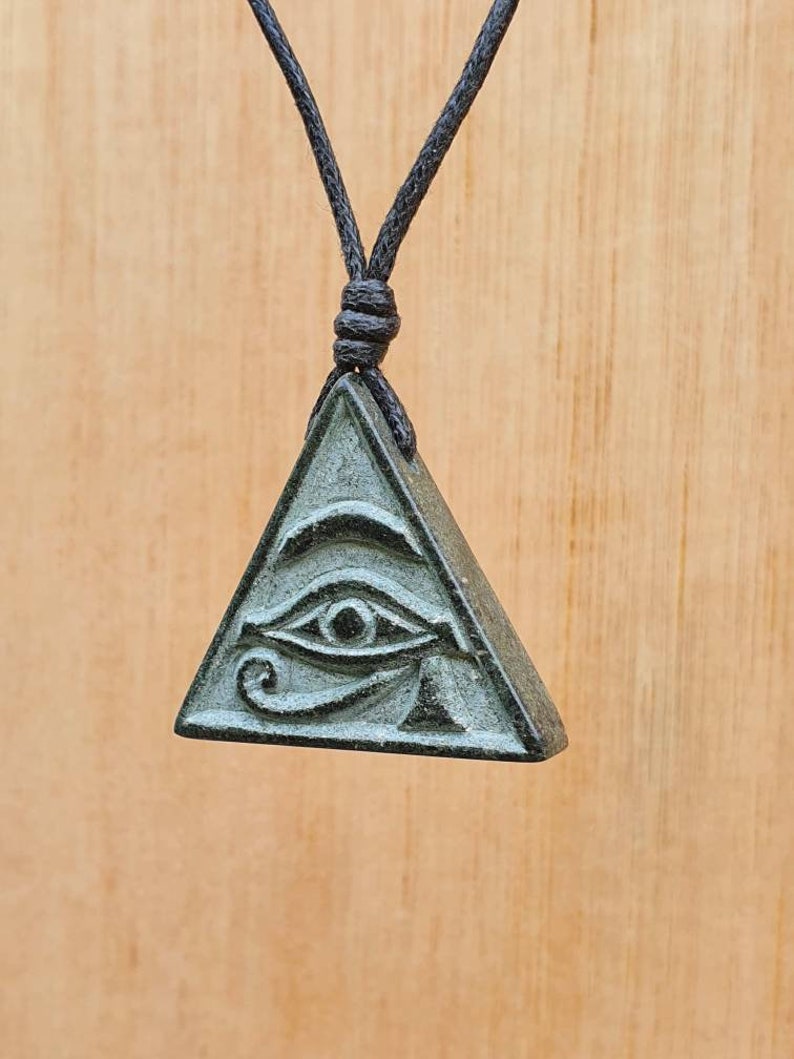 Eye of Horus Symbol Pendant Egyption Pyramid Triangle - Etsy