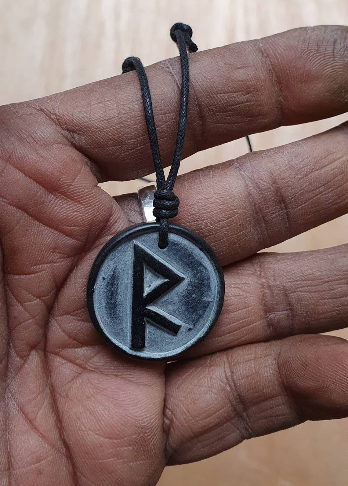 Raidho Rune Pendant Viking Necklace Jewelry Norse | Etsy