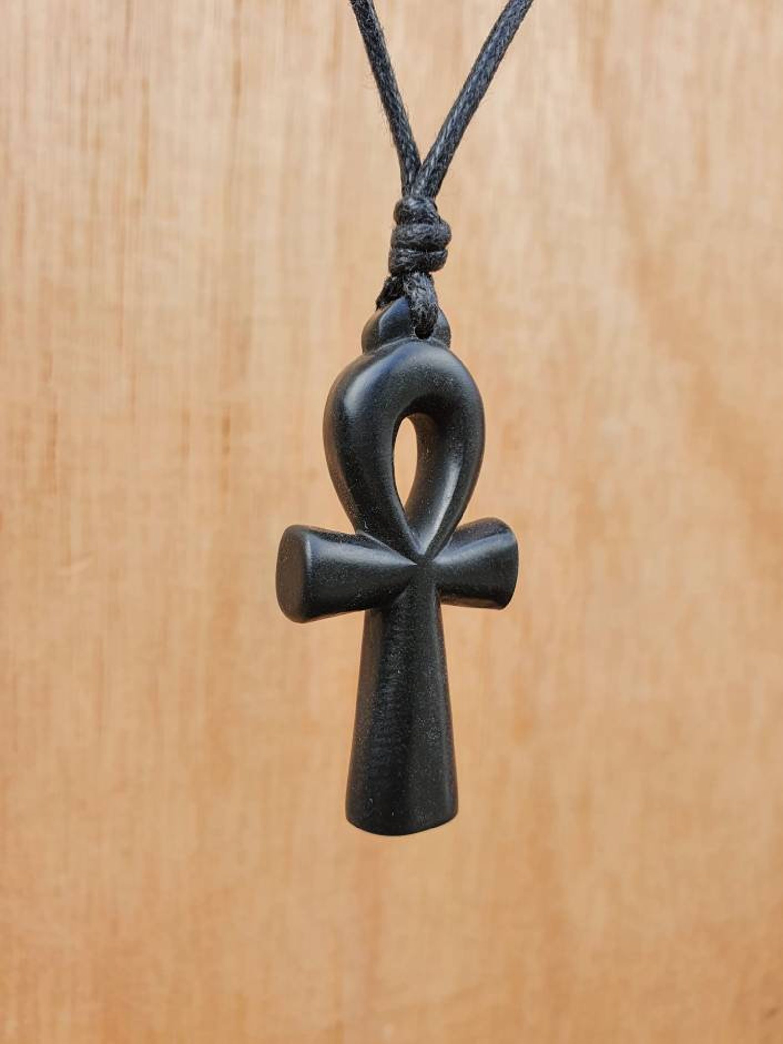Ankh Pendant | Carved Ankh Necklace | Hand Carved Natural Stone Unisex ...