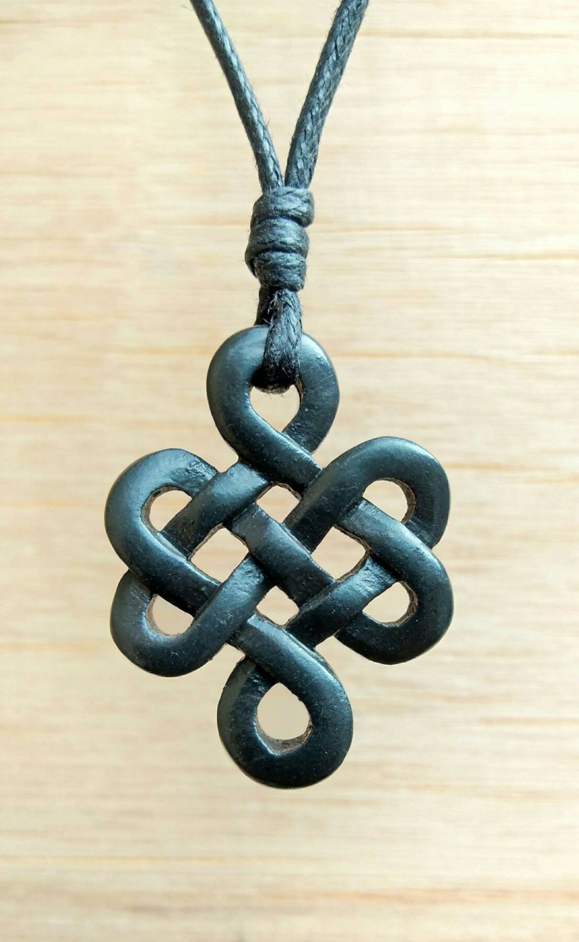 Tibetan Endless Knot Pendant Eternity And Circle Of Life | Etsy