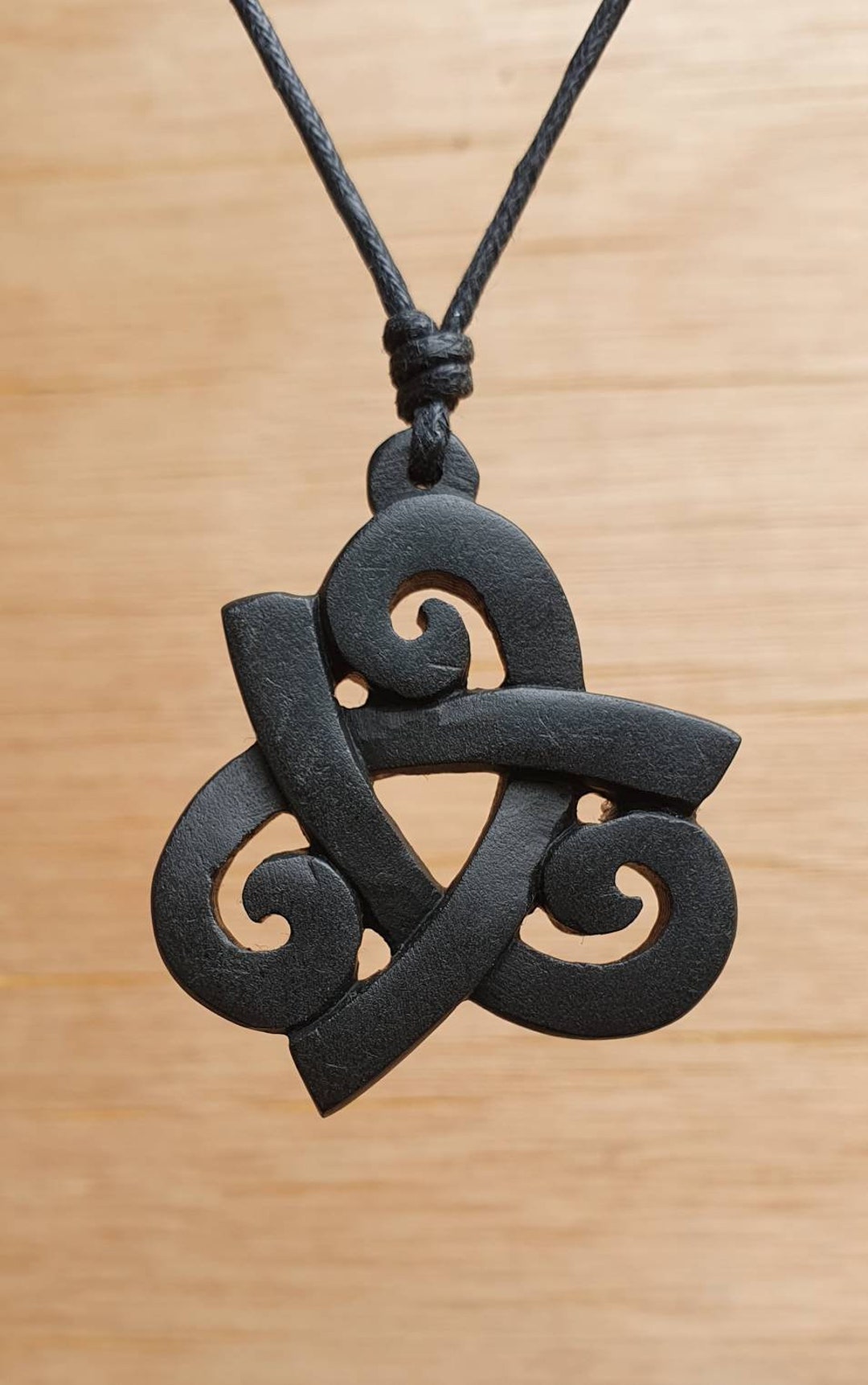 Celtic Triskelion Spiral Pendant | Hand-carved by Myself From Natural ...