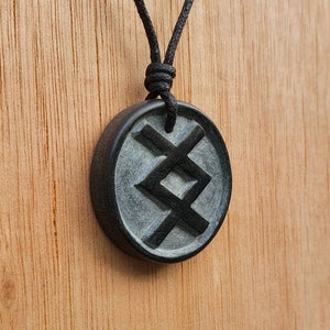 Inguz Rune Pendant Viking Necklace Jewelry Norse Mythology Symbol of ...