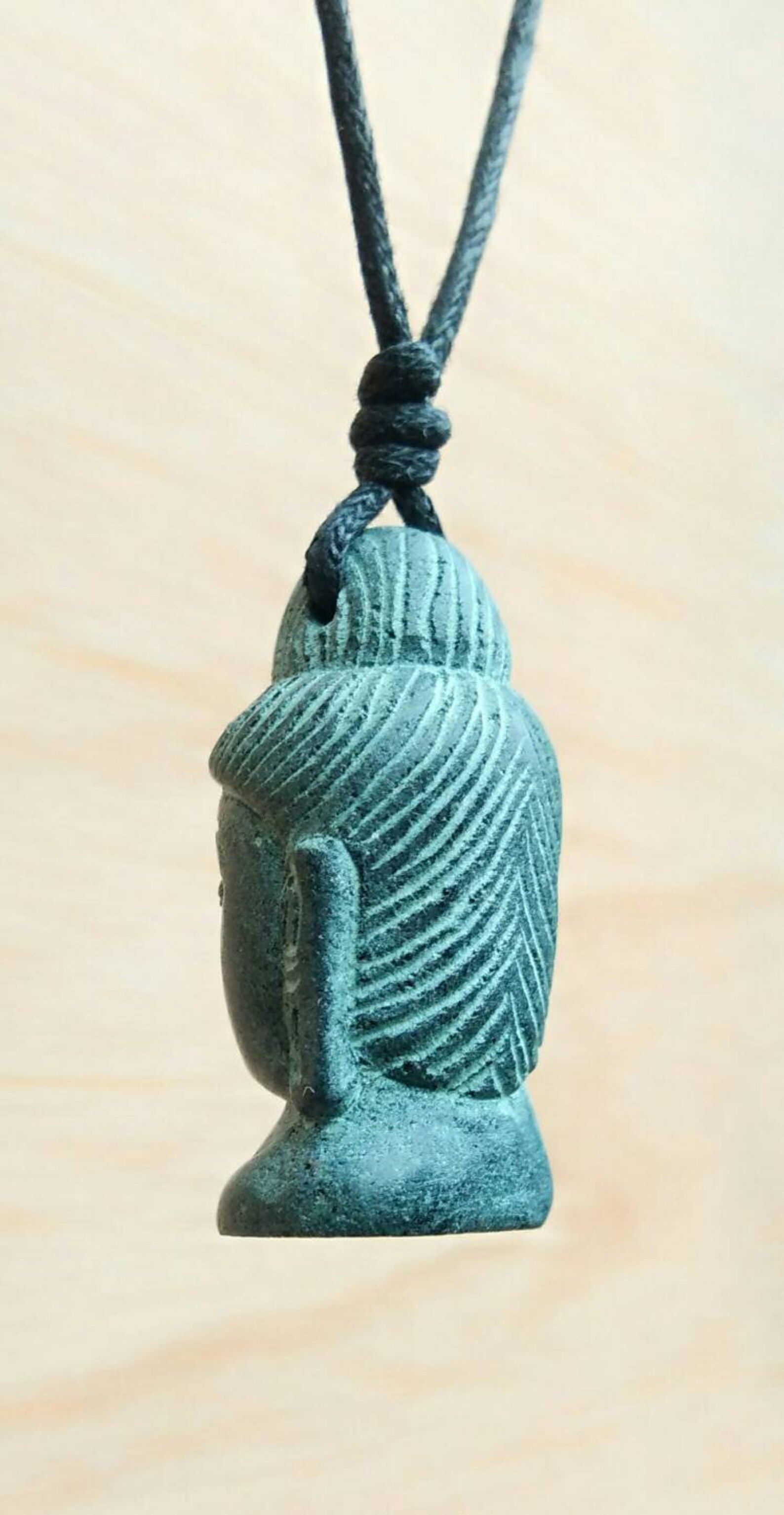 Buddha Pendant | Buddha Head Necklace | Hand-carved From Natural Stone ...