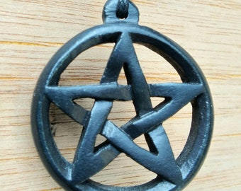 Pentagram Pendant Hand-carved From Natural Stone Pentangle | Etsy
