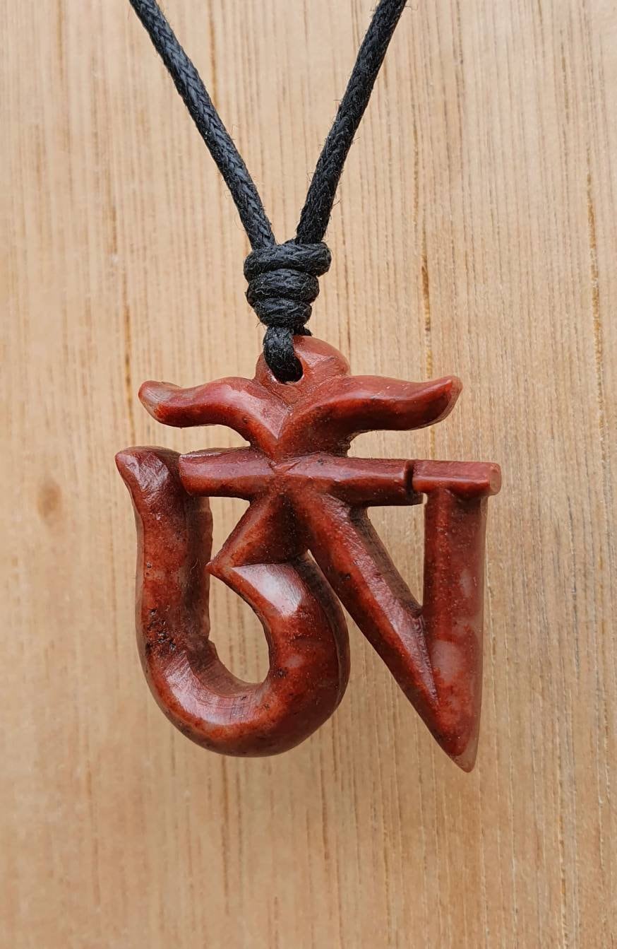 Tibetan Om Pendant Om Mani Padme Hum Necklace Buddhist Ohm - Etsy