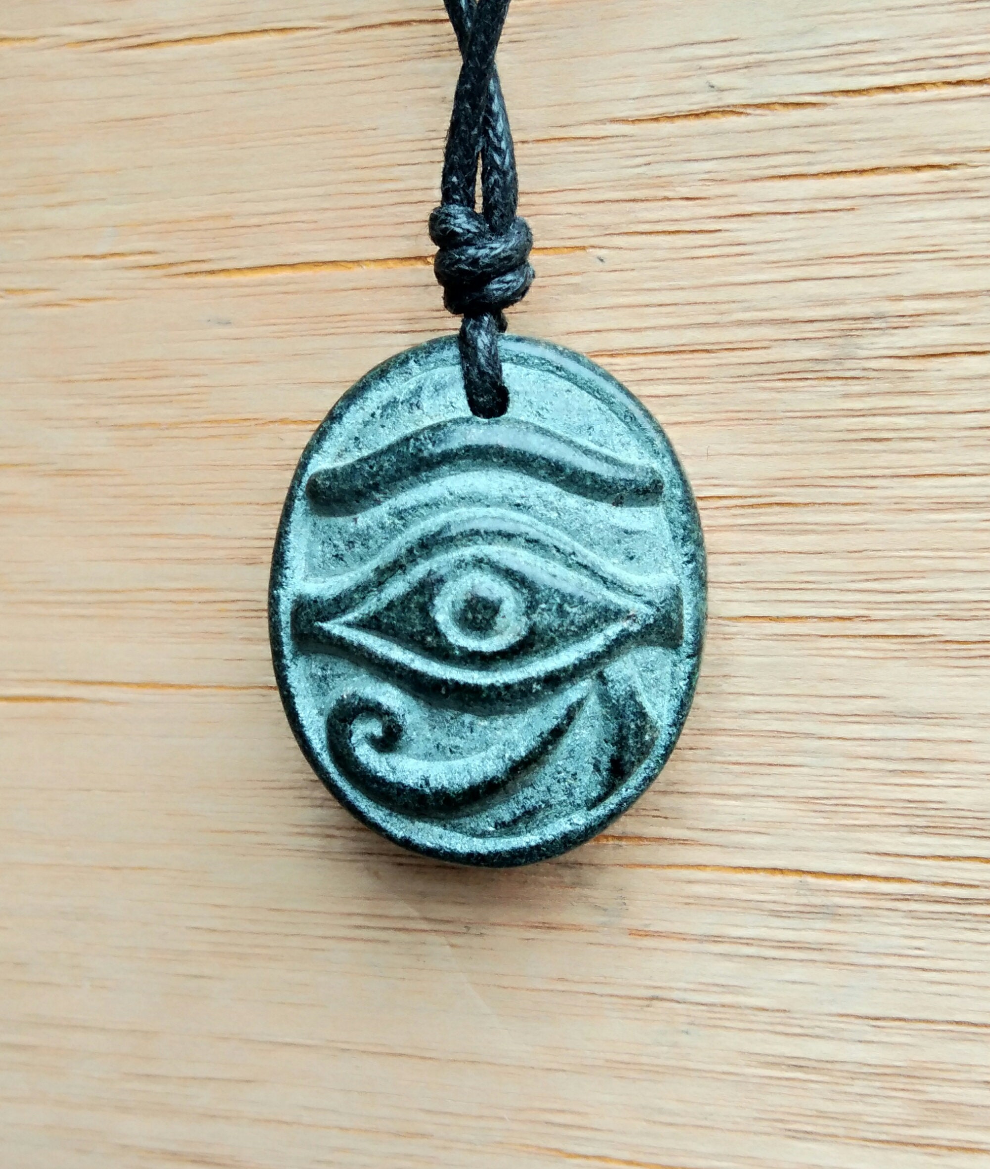 Eye of Horus Pendant | Hand-carved From Natural Stone | Egyption Symbol ...
