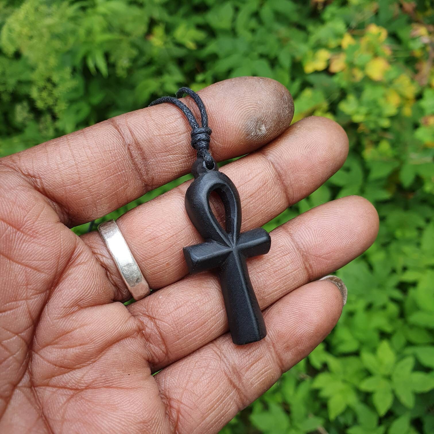 Ankh Pendant Carved Ankh Necklace Hand Carved Natural | Etsy