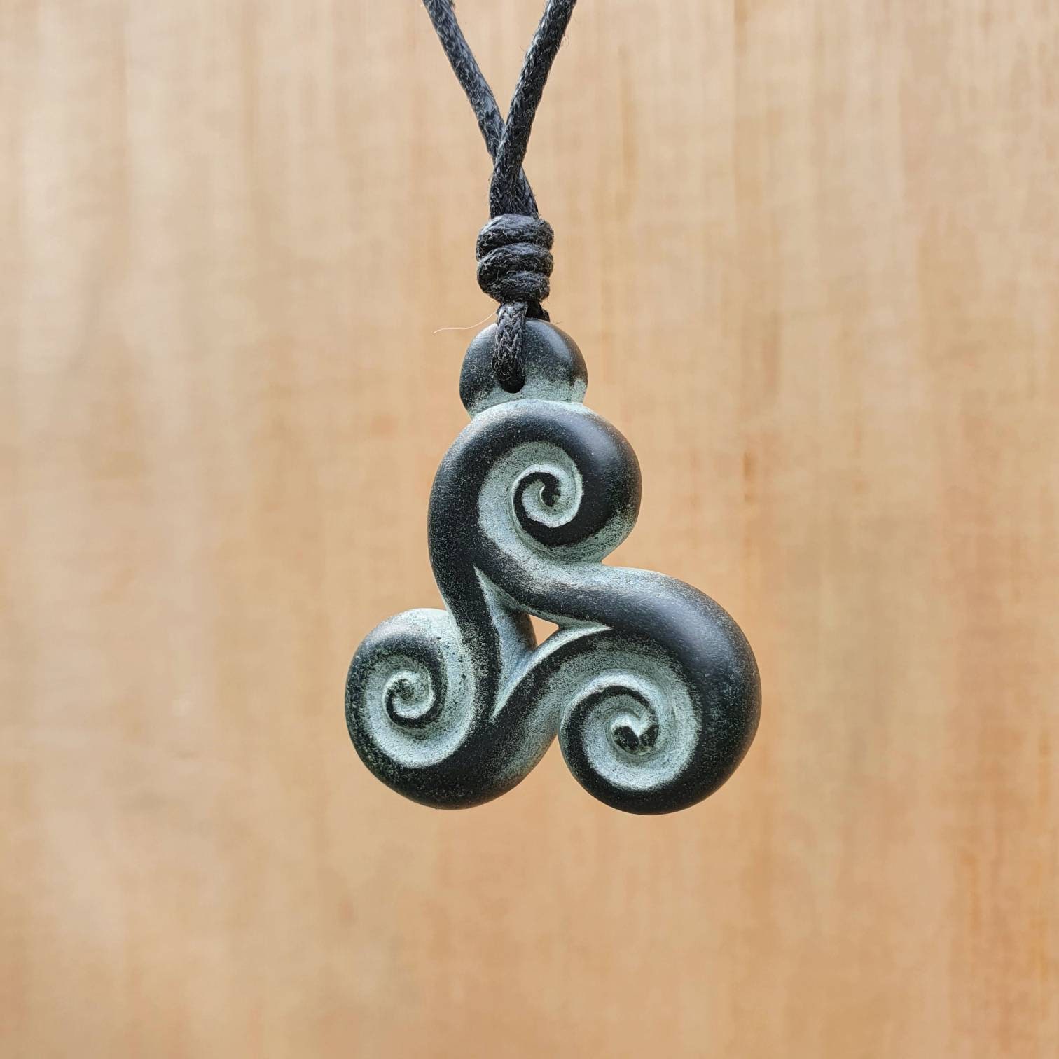 Celtic Triskelion Spiral Pendant | Hand Carved by Myself From Natural ...