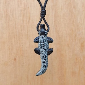 Crocodile Pendant | Alligator Necklace | Reptile Animal Charm Jewelry ...