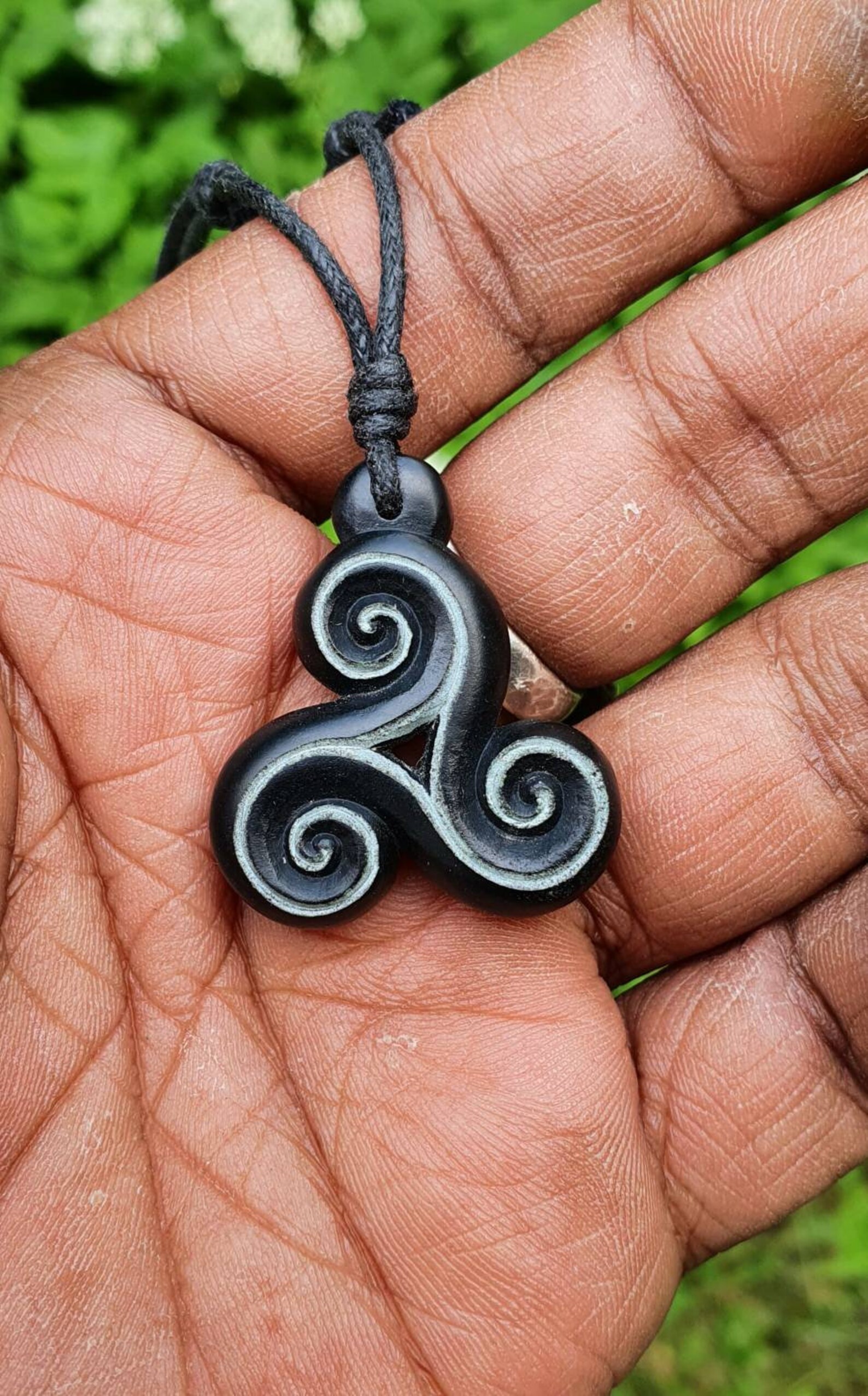 Celtic Triskelion Spiral Pendant | Hand Carved by Myself From Natural ...
