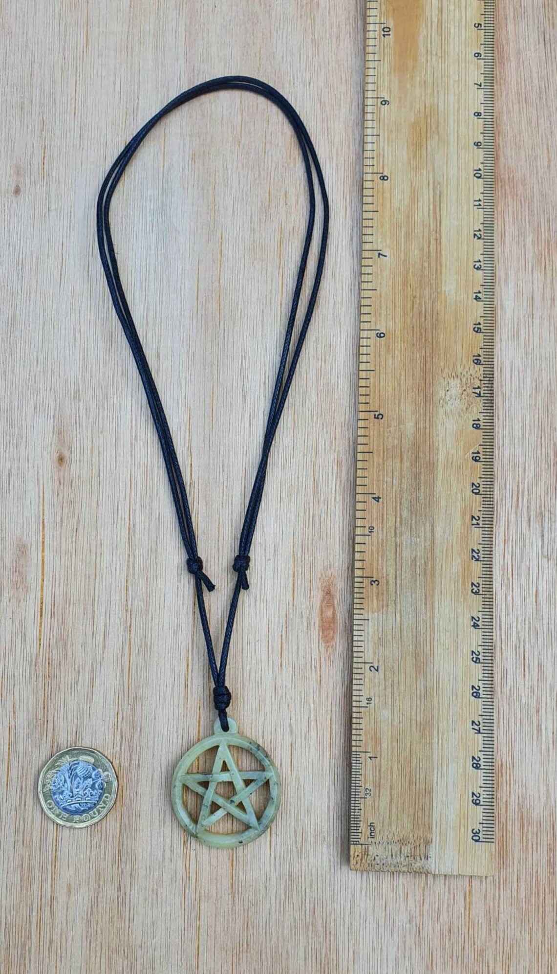 Pentagram Pendant Hand-carved From Natural Stone Pentangle - Etsy