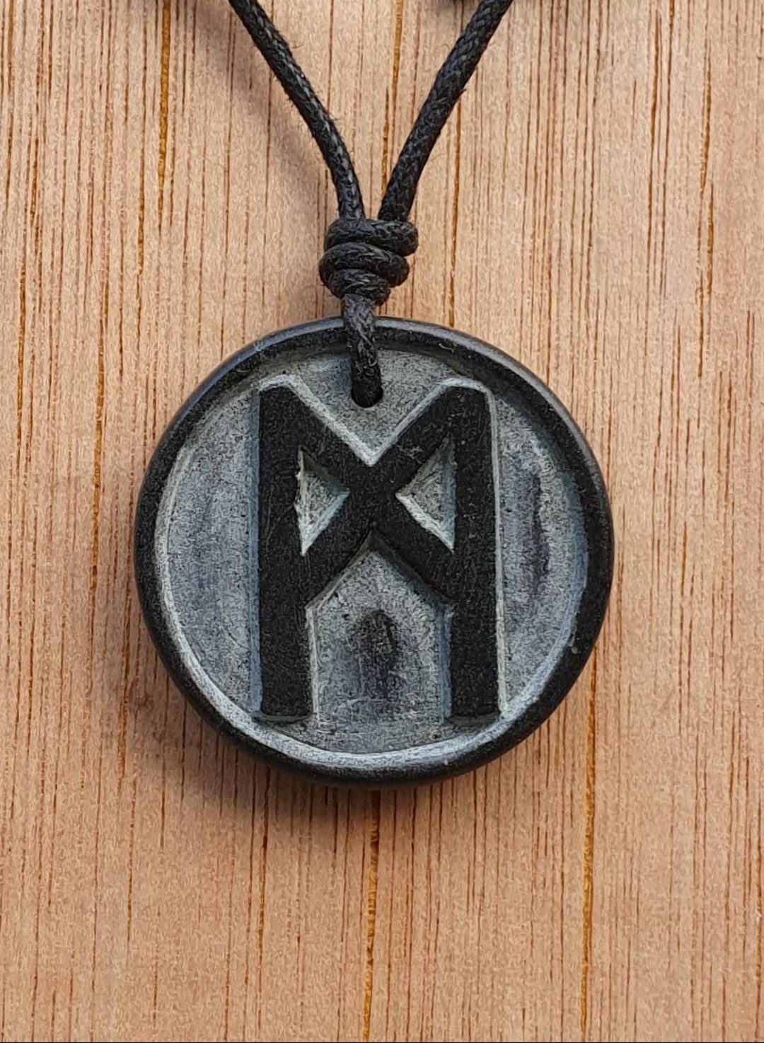 Manna Rune Pendant | Viking Necklace Jewelry | Norse Mythology Symbol ...