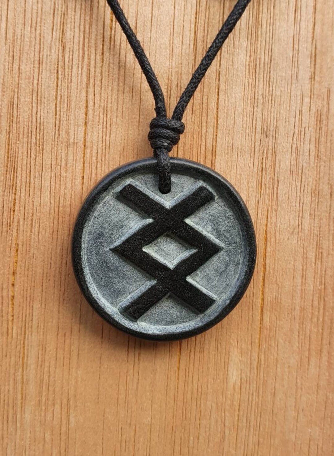 Inguz Rune Pendant Viking Necklace Jewelry Norse Mythology Symbol of ...