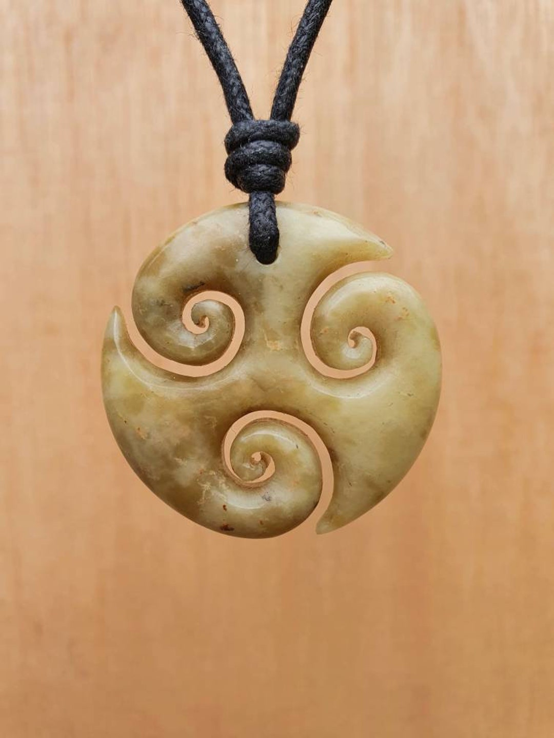 Triskelion Pendant | Celtic Triple Spiral Necklace Jewellery | Hand ...