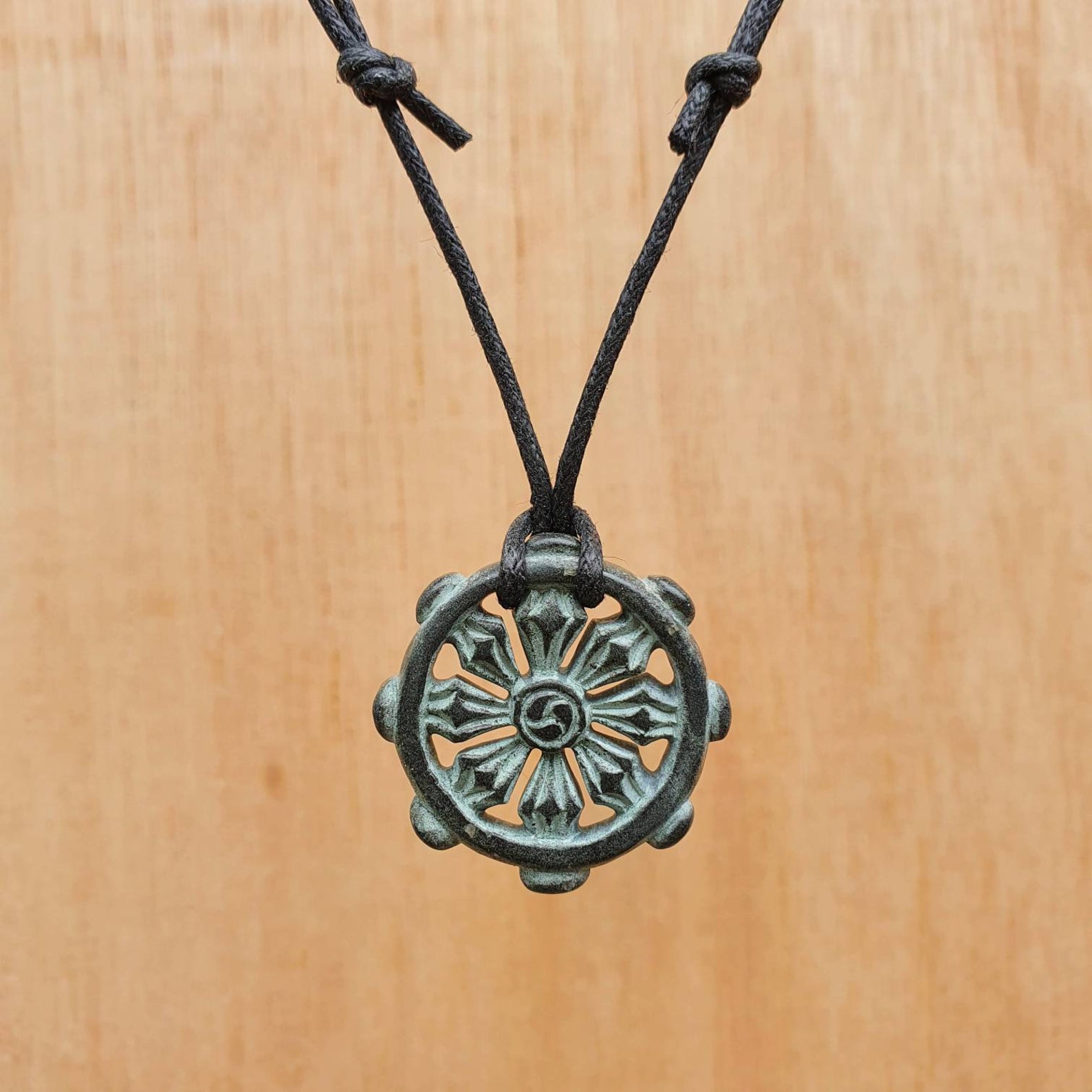 Dharmachakra Pendant | Wheel of Dharma Necklace | Circle of Life ...