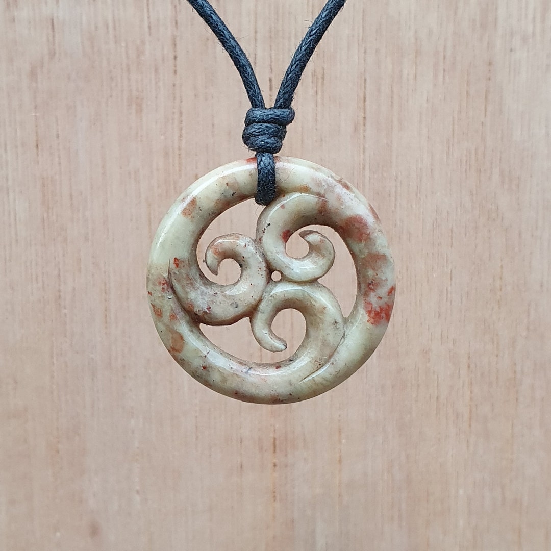Celtic Triskelion Spiral Pendant Hand-carved by Myself From Natural ...
